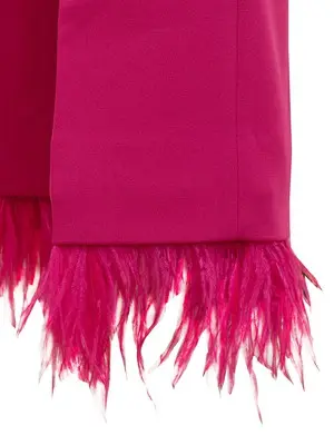 Michael Kors Feather Detailed Stretch Trousers - Pink