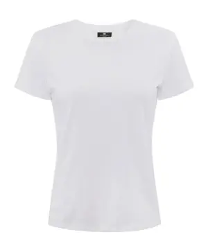 Elisabetta Franchi Logo Embellished Jersey T-shirt
