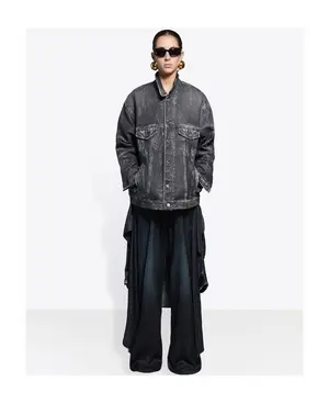 Balenciaga Trompe-l _ Il Denim Jacket