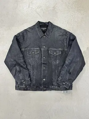Balenciaga Trompe-l _ Il Denim Jacket