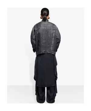 Balenciaga Trompe-l _ Il Denim Jacket