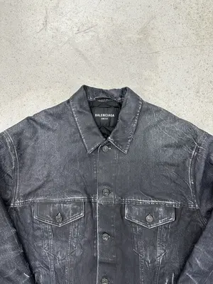 Balenciaga Trompe-l _ Il Denim Jacket