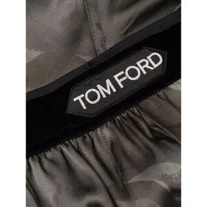 TOM FORD Pajamas Logo Detailed Pajamas Trousers - Black