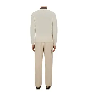 Herno Diamond-pattern Cashmere Sweater - Nude