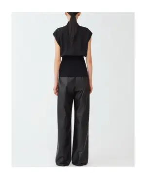 Fabiana Filippi Sleeveless Paneled Blouse With Tie Detail