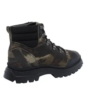 Hogan Camouflage Lace-up Boots