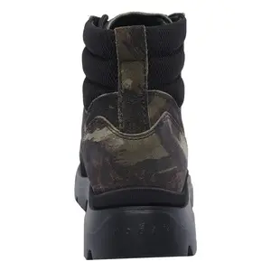 Hogan Camouflage Lace-up Boots