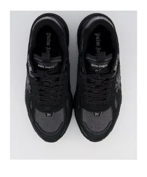 Palm Angels Palm Tree Patch Chunky Sole Sneakers - Black