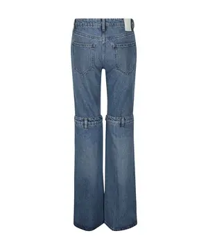 Coperni Paneled Flared Jeans With Detachable Knee Sections