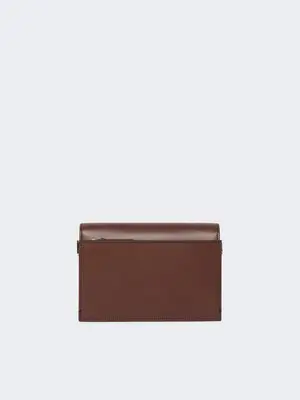 Max Mara Biancaroughs Foldover Top Shoulder Bag - Cocoa