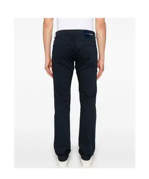 Jacob Cohen Nick Slim Diagonal Stretch Five-pocket Jeans - Black