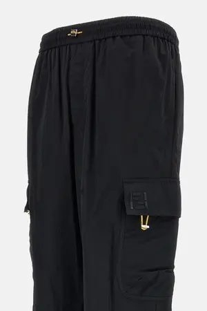 Fendi Ff Embroidered Drawstring Cargo Trousers