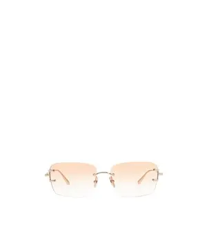 Linda Farrow Sasha Rectangle Sunglasses - Orange
