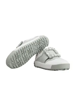 ROGER VIVIER Very Vivier Embellished Leather Sneakers