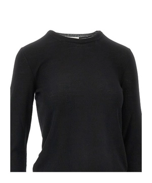 Saint Laurent Cassandre Crewneck Jumper - Black