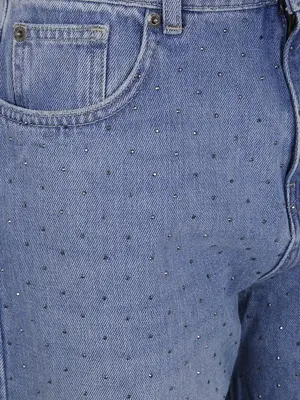 TWINSET Embellished Wide-leg Jeans - Blue