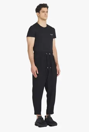 Balmain Slouchy Tapered Sweatpants - Black