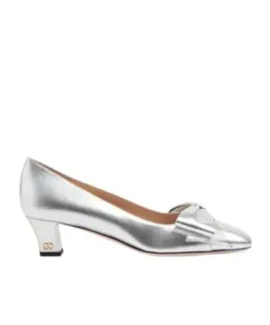 Mirrored Leather Pumps