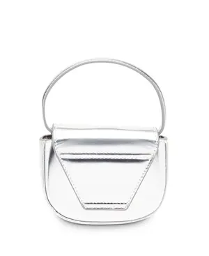 DIESEL® 1dr-xs-s Iconic Mirrored Mini Crossbody Bag - Silver