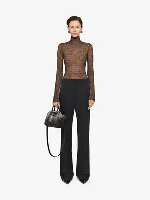 Givenchy 4g Lace Bodysuit With Rhinestones