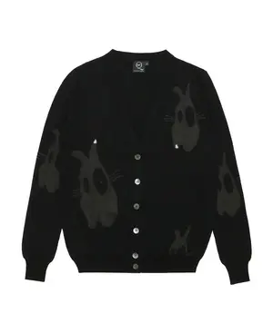 Alexander McQueen V-neck Jacquard Knit Cardigan
