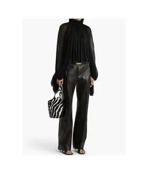 Khaite Durer High-neck Top - Black