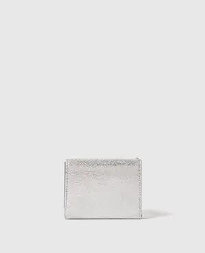 Stella McCartney Falabella Metallic Tri-fold Wallet - Gray