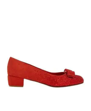 FERRAGAMO Vara Bow Embellished Pumps - Red