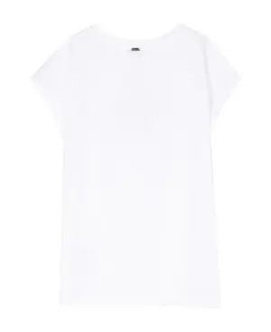 Herno Studded Logo Crewneck T-shirt - White