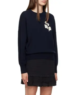 Isabel Marant Étoile Logo Intarsia Knitted Jumper - Black