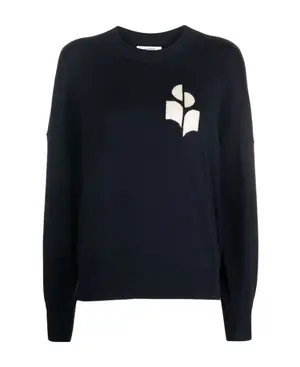Isabel Marant Étoile Marisans Logo Intarsia Knitted Jumper - Black