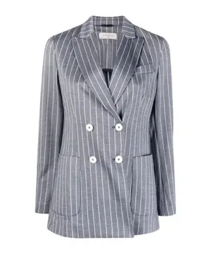 CIRCOLO 1901 Double-breasted Pinstripe Blazer