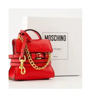 Moschino Bag Keyring - Red
