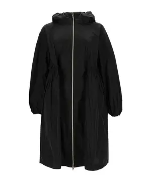 Herno Zip-up Hooded Coat - Black