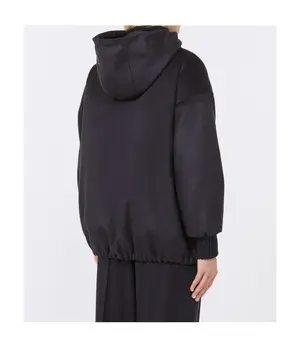 Max Mara Derris Drawstring Long-sleeved Coat - Blue