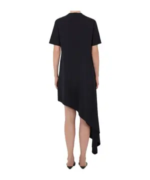 Loulou De Saison Igari Asymmetrical T-shirt Dress - Black