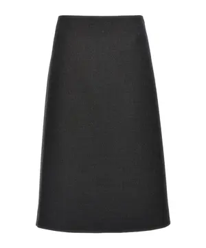 JIL SANDER High-waisted Midi Skirt