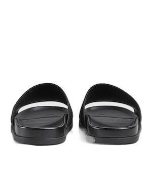Gucci Logo Detailed Suede Slide Sandals
