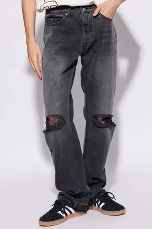 Rhude Distressed Relaxed Fit Jeans