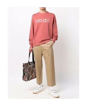 Kenzo Logo Print Cotton Sweatshirt