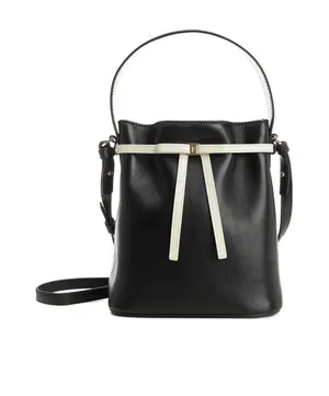 FERRAGAMO Drawstring Bucket Bag With Bow Detail