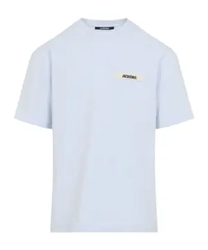 Jacquemus Logo Patch Crewneck T-shirt - Blue