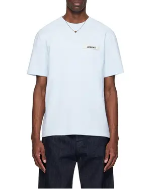 Jacquemus Logo Patch Crewneck T-shirt - Blue