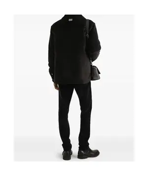 Dolce & Gabbana Quilted Velvet Shirt Jacket - Black