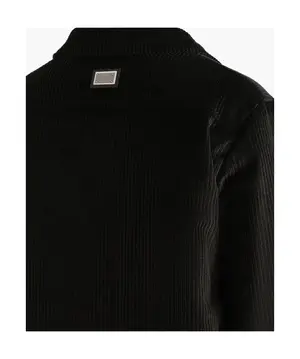 Dolce & Gabbana Quilted Velvet Shirt Jacket - Black