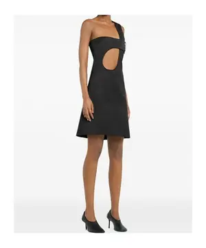 COURREGES Asymmetrical Cut-out Mini Dress