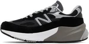 NEW BALANCE 990v6 Lace-up Sneakers - Black
