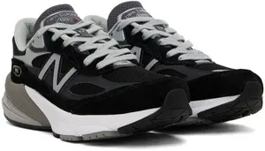 NEW BALANCE 990v6 Lace-up Sneakers - Black