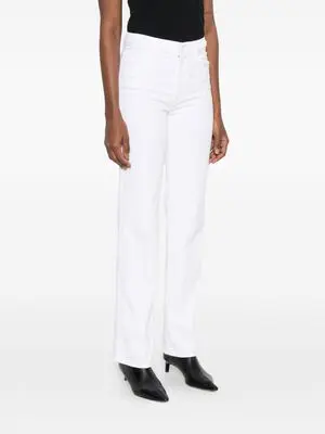 MOTHER The Kick It Jeans - White