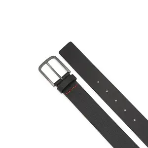 Hugo Boss Pin Buckle Leather Belt - Black